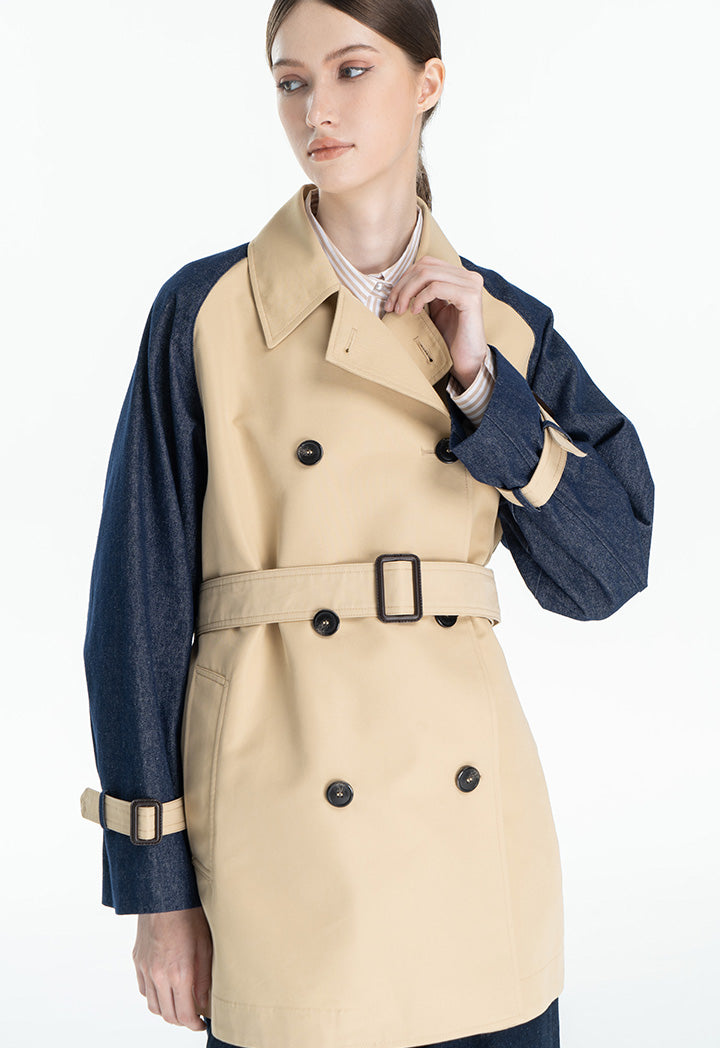 Contrast Trench Coat Design Outer Jacket – ZAY